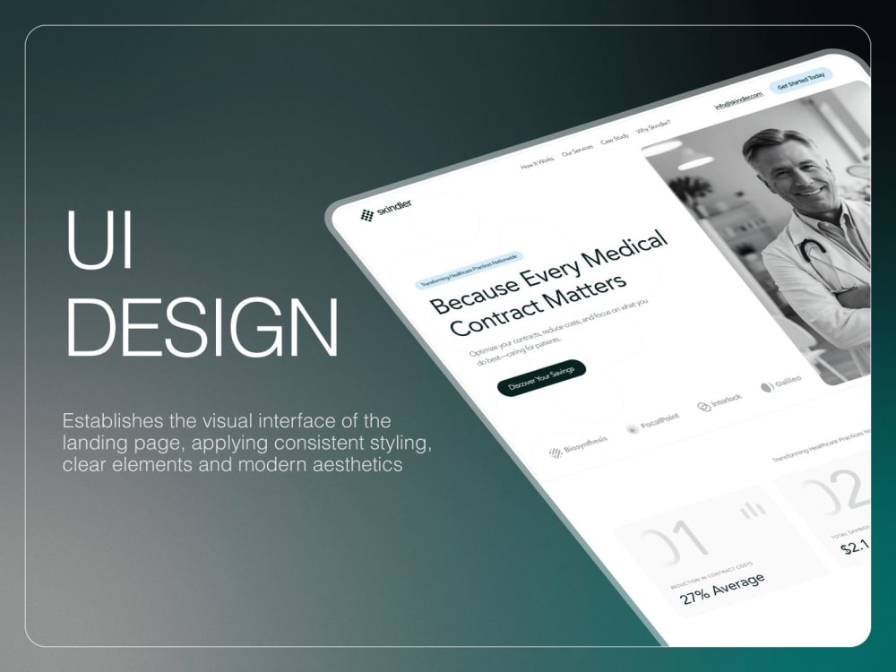 A high-converting landing page design | Upwork