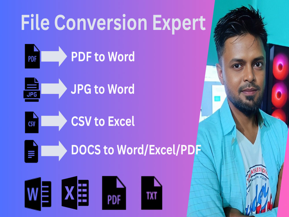 Accurate PDF & Image to Word/Excel Conversion OCR & Data Formatting | Upwork