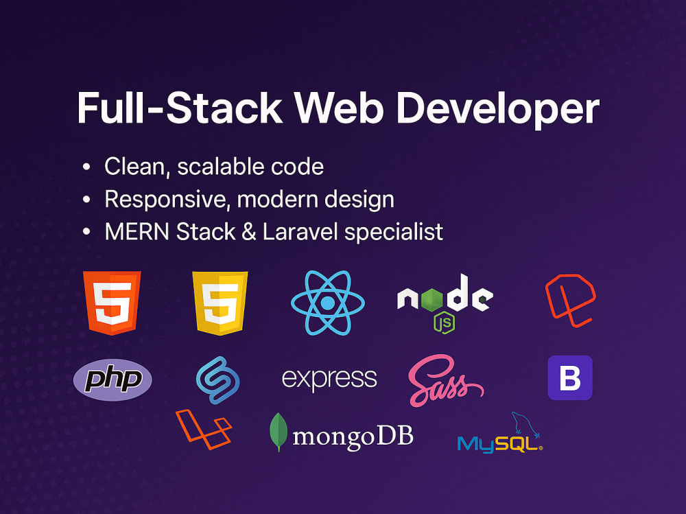 Full Stack Web Developer | MERN | React | Node | Laravel | Upwork