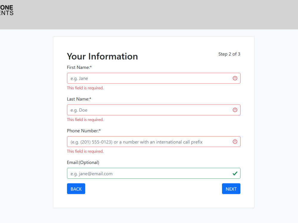 A Multi-Step Form with Admin Dashboard to Manage Submissions | Upwork