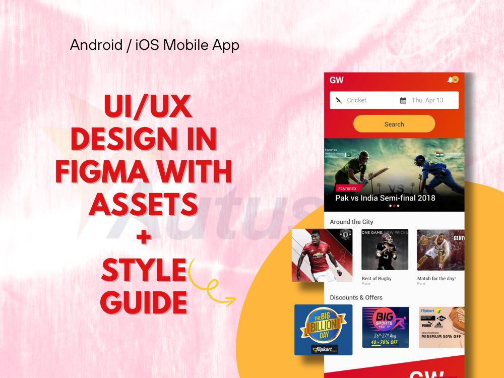 IOS/Android app UI/UX design in Figma with assets + style guide | Upwork
