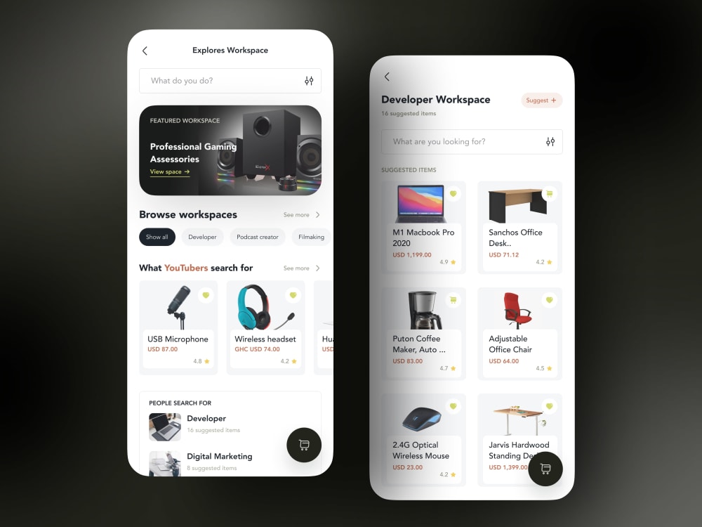 E-commerce Mobile App UI/UX Design & Website UI/UX Design | Upwork