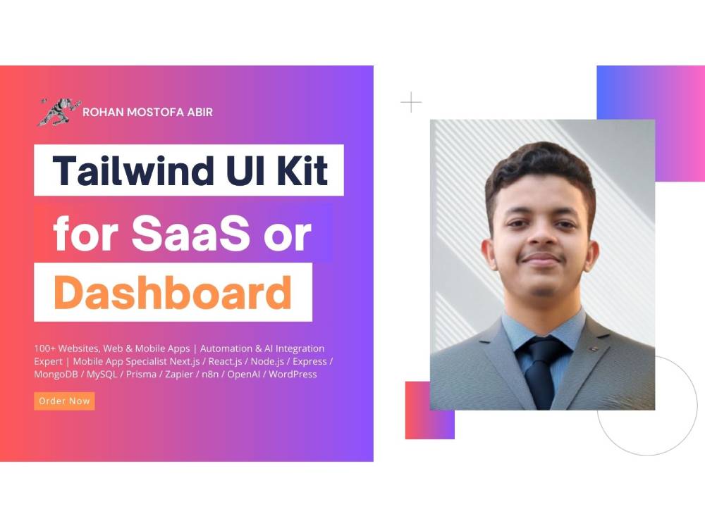 Tailwind UI Kit for SaaS or Dashboard | Upwork