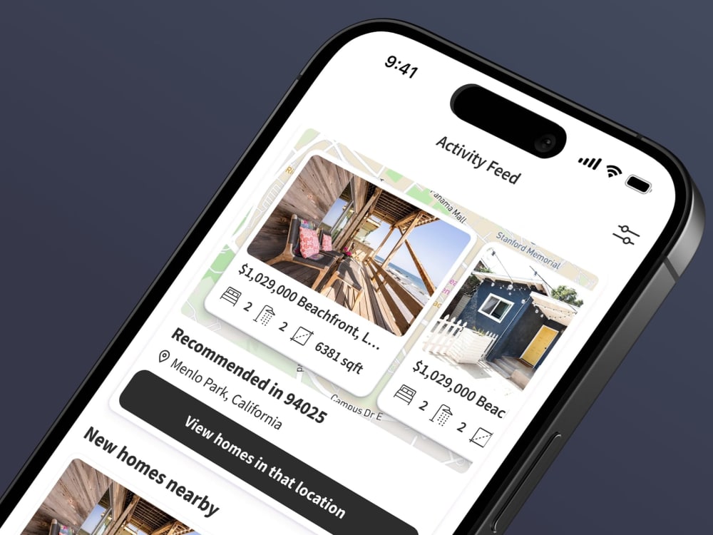 Real Estate App UI Design in Figma – Search, Listings, Map | Upwork