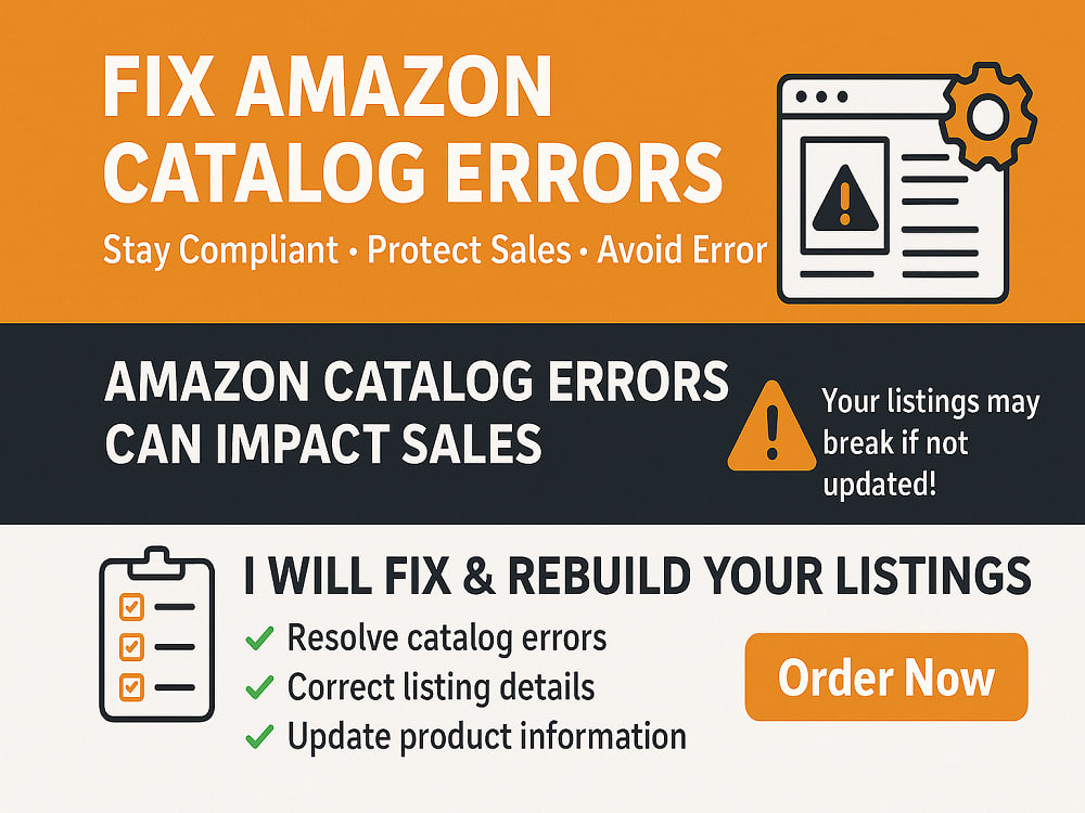 Expert To Fix Amazon Catalog Listing Issue | Upwork