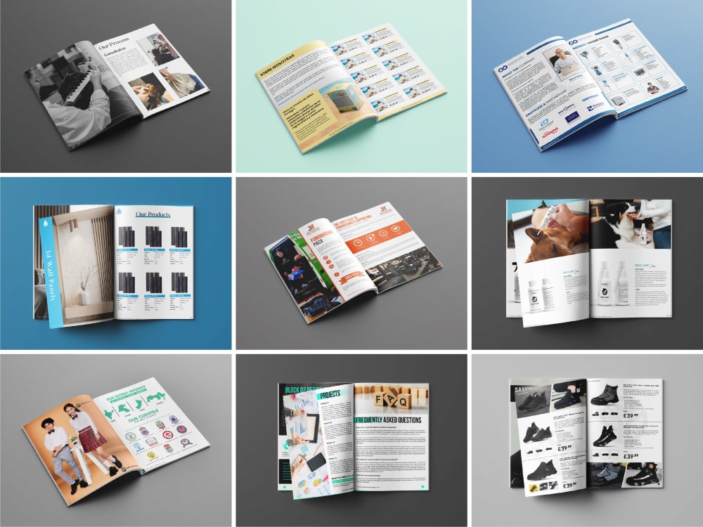Catalog design, product catalog, annual report design, booklet design ...