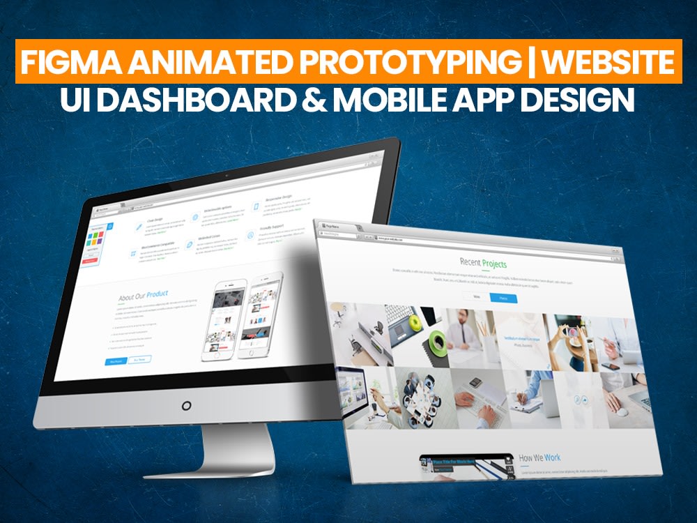Figma Animated Prototyping | Website UI | Dashboard & Mobile App Design ...
