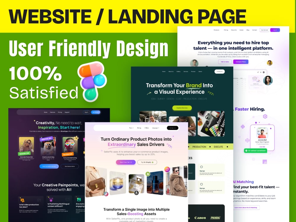Figma UI UX Design, Landing page UI/UX Designer, Responsive Web Designer | Upwork
