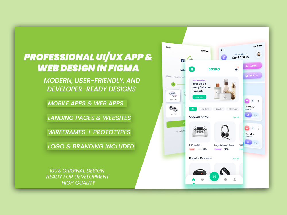 Professional Figma App Design Package – Framework, UI/UX, and Logo | Upwork
