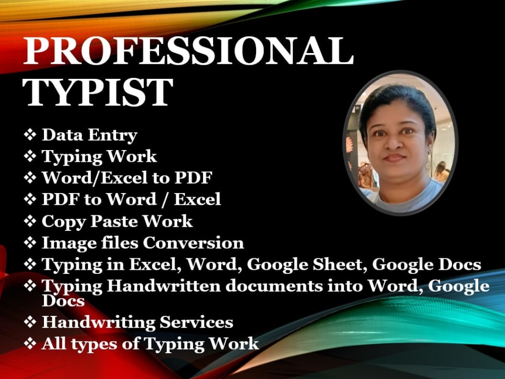 Professional Typist for any Typing Projects | Upwork