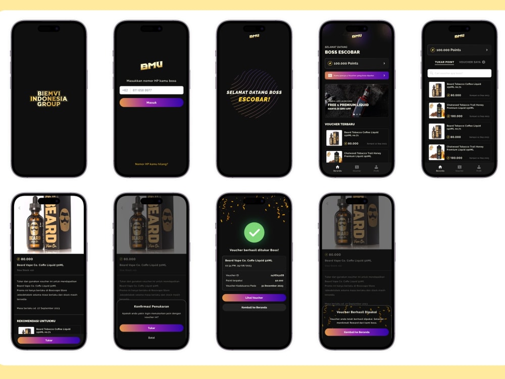 Loyalty & Rewards Mobile App Design (UI/UX in Figma) | Upwork