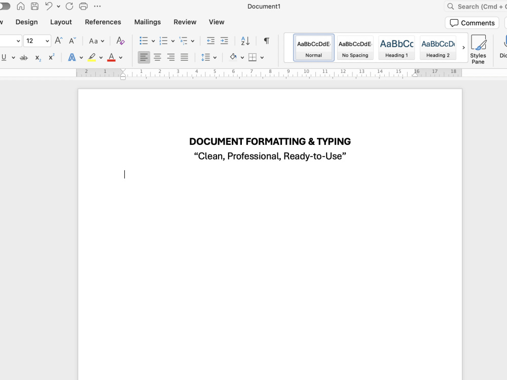 Professional Document Formatting & Typing for Clean, Ready-to-Use Files ...