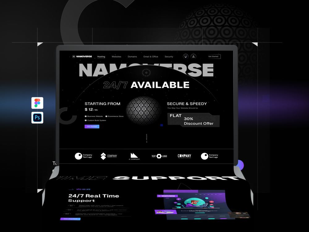 Minimalist Web UI/UX Design in Figma | Modern & Responsive Website ...