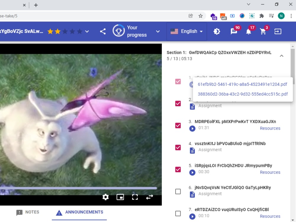 Centralized elearning project (frontend, mobile, backoffice, backend) | Upwork