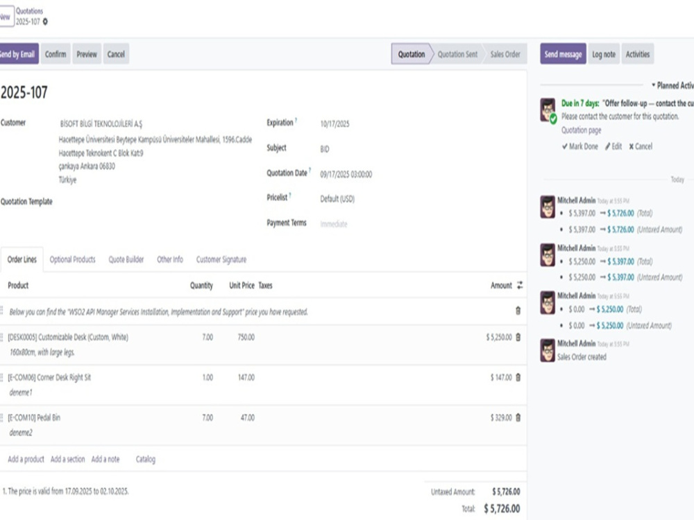 Custom Quotation Management System with Odoo & Excel/Word/PDF ...