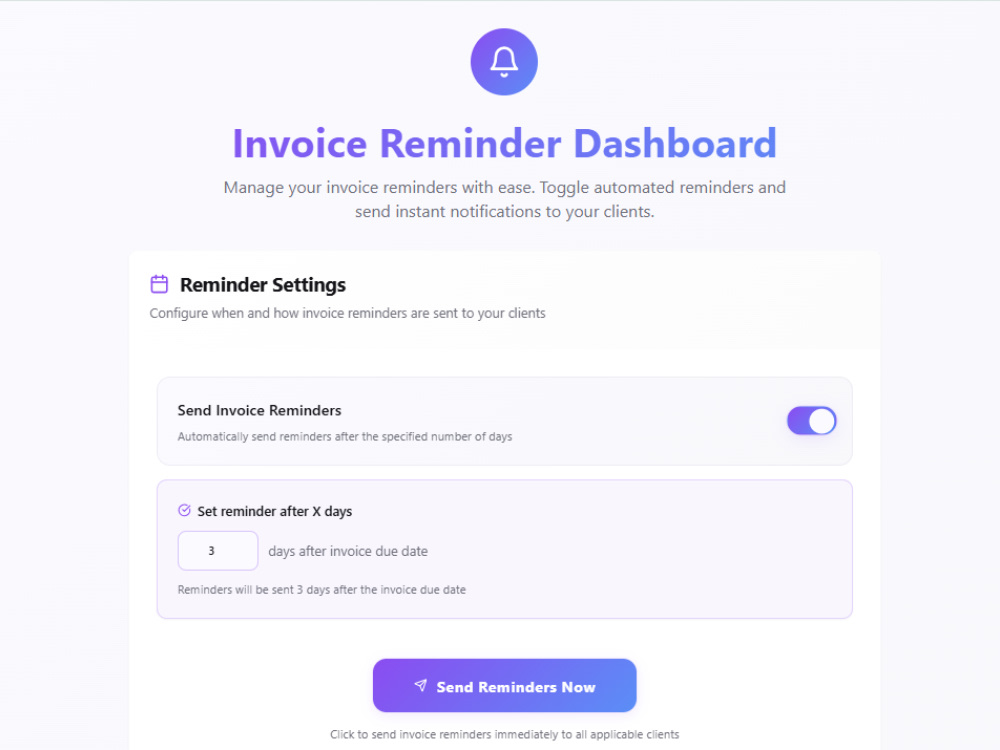 Automated Invoice Reminder System | Upwork