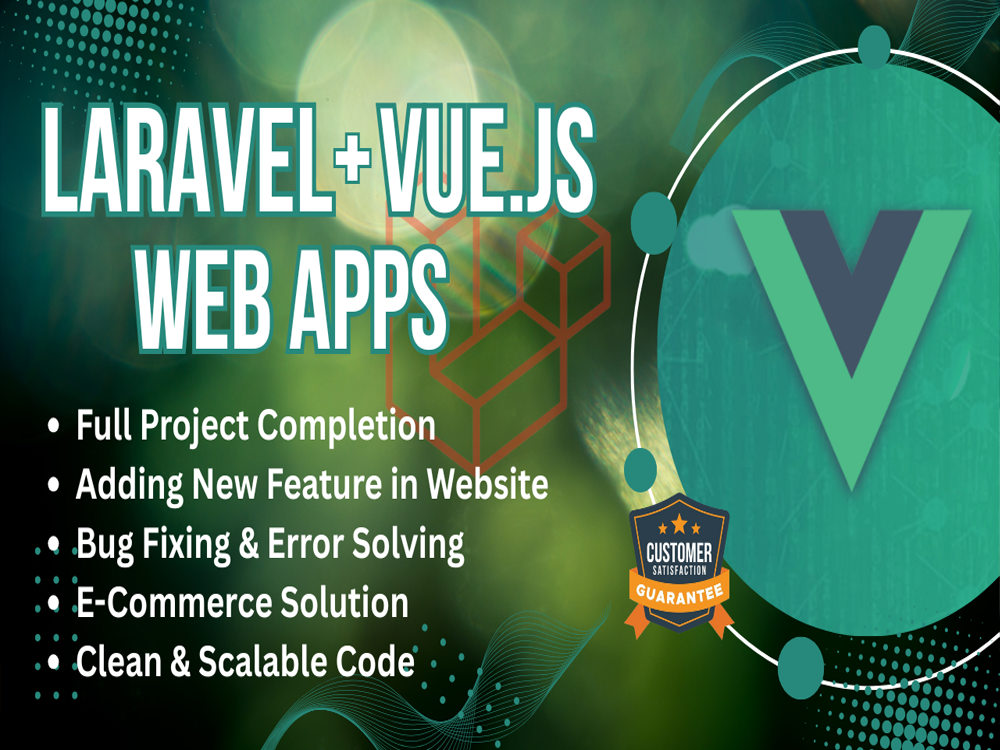 Laravel Expert with Vue.js Experience | Full Stack Development Vue+Laravel | Upwork