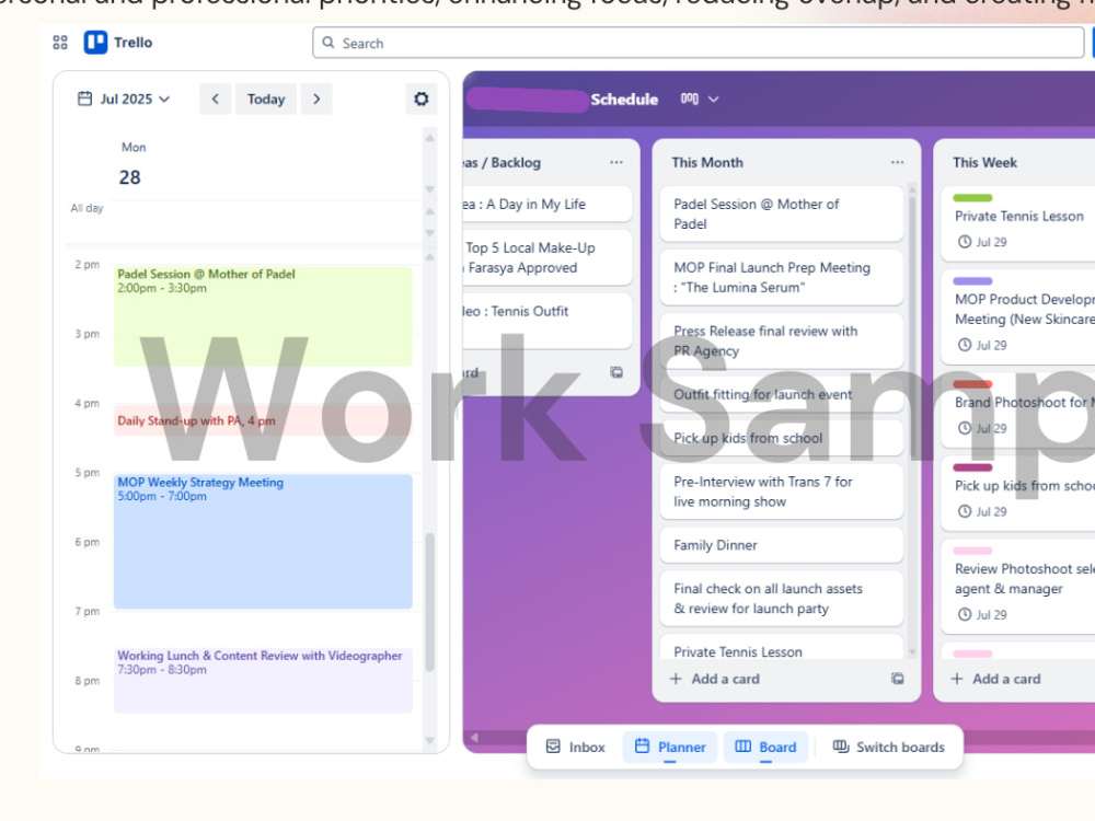 Organized inbox, scheduled meetings, and reminders | Upwork