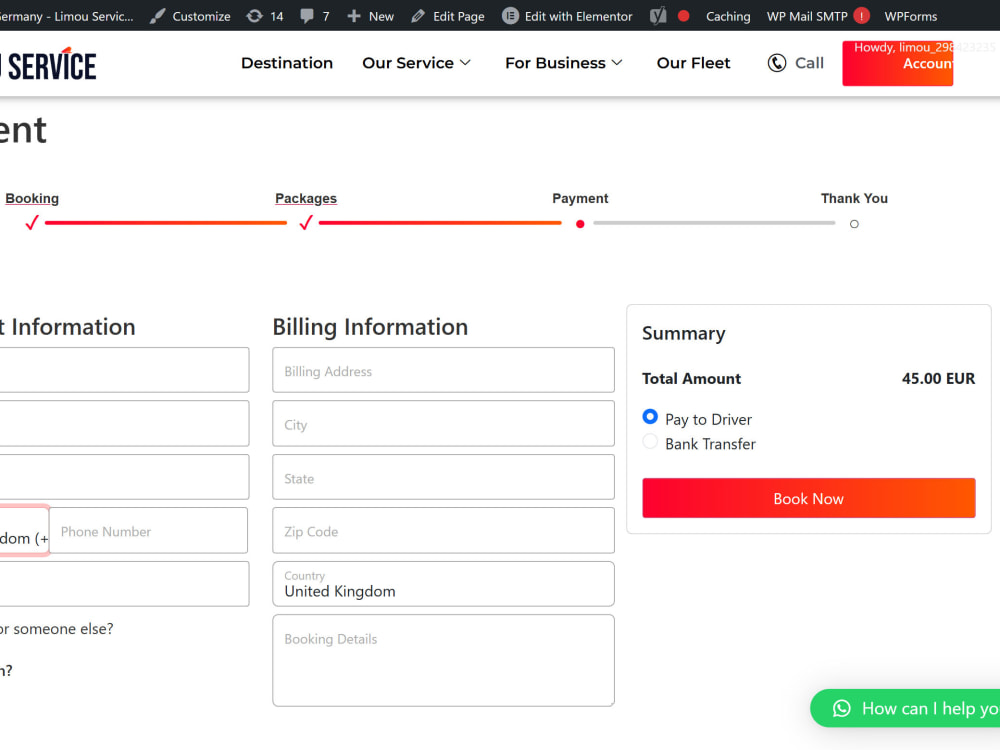 Fully functional Ride Hailing Website with Backend | Upwork