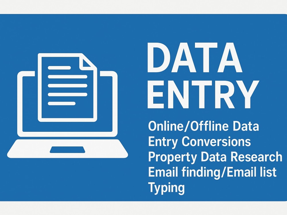 Data Entry Services - Excel, Google Sheets & Word | Upwork