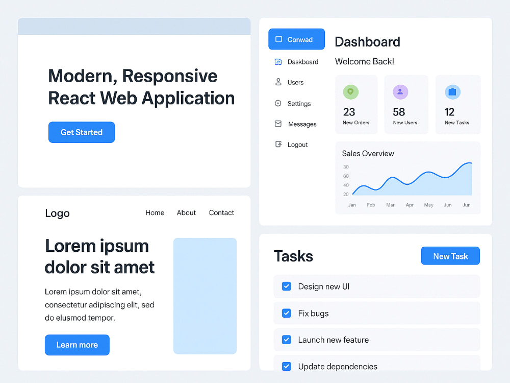 Figma to Modern, Responsive React Web Application | Upwork