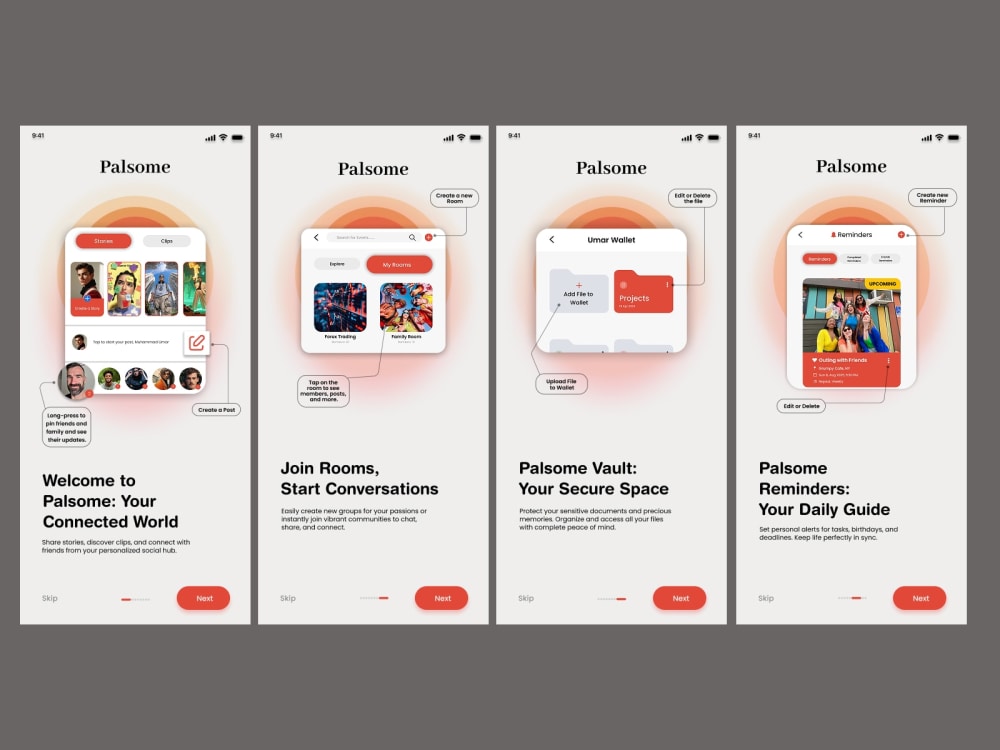 Cross-Platform Onboarding & Intro UI in Figma — iOS & Android Screens | Upwork