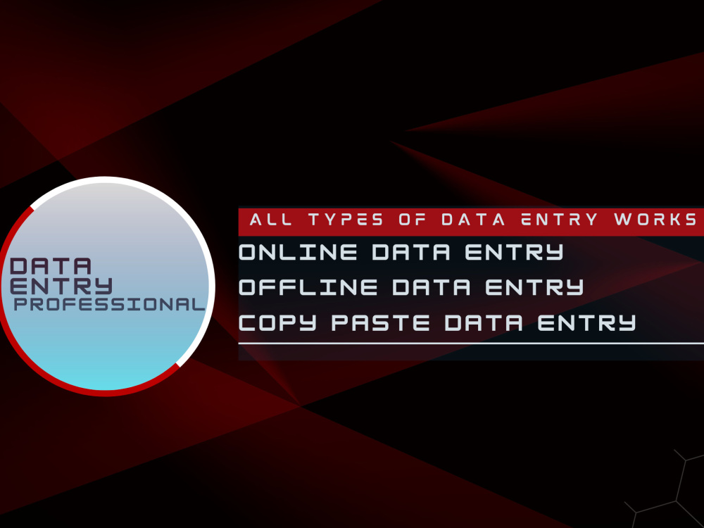Data Entry, Data Cleansing, Copy Paste, and Encoding Services. | Upwork