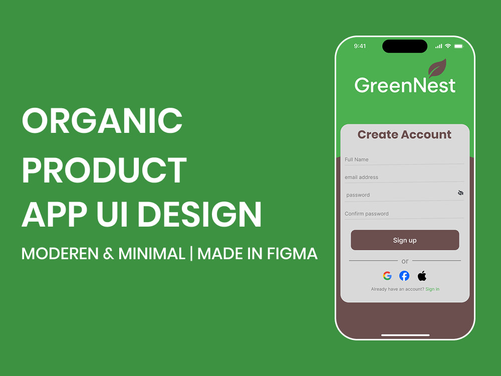 “I will design a modern and organic product mobile app UI in Figma | Upwork