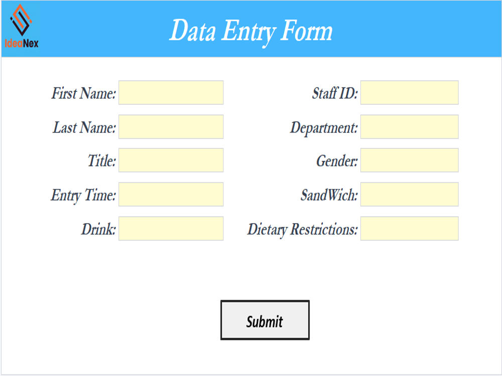 Data Entry Form (Automated with Backup Data save Function) | Upwork