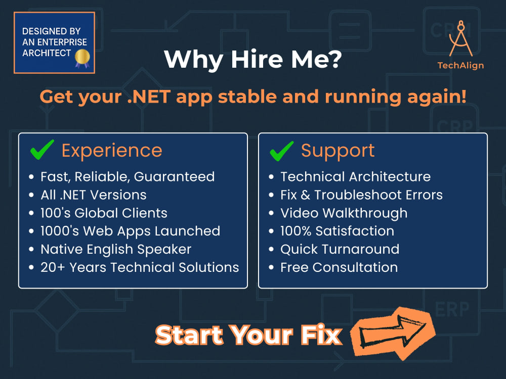🔧 C# / .NET Bug Fixing & Troubleshooting Service | Upwork