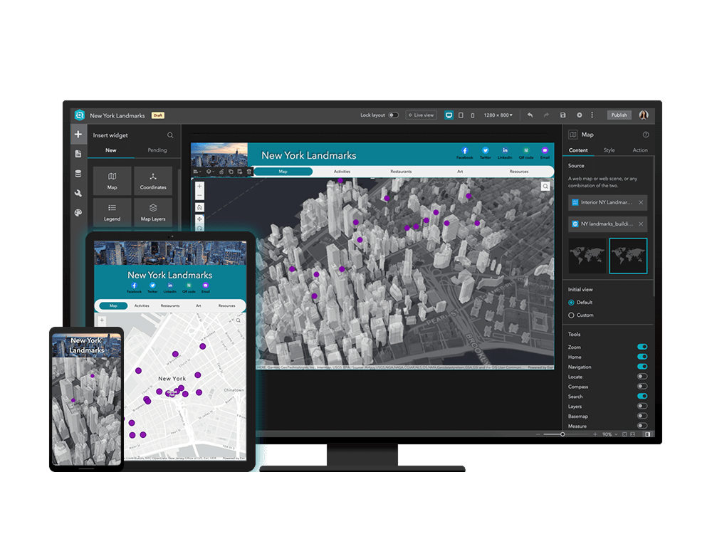 Custom ArcGIS Experience Builder Widget for Interactive Maps | Upwork