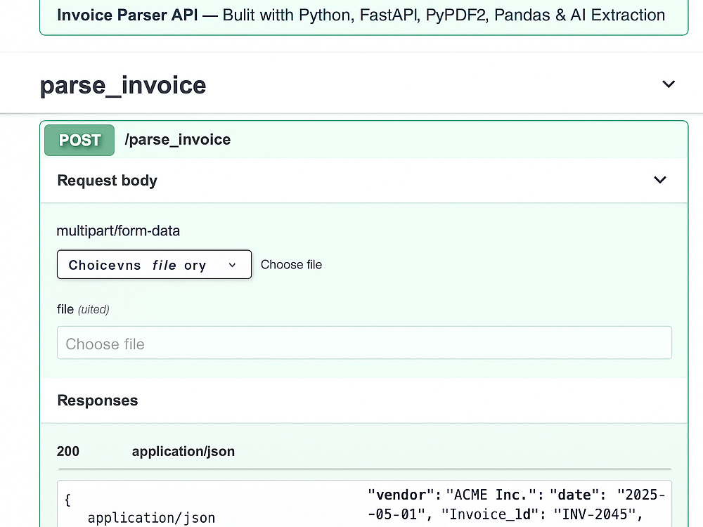 I will build a custom OCR or PDF extraction API with FastAPI & Python | Upwork