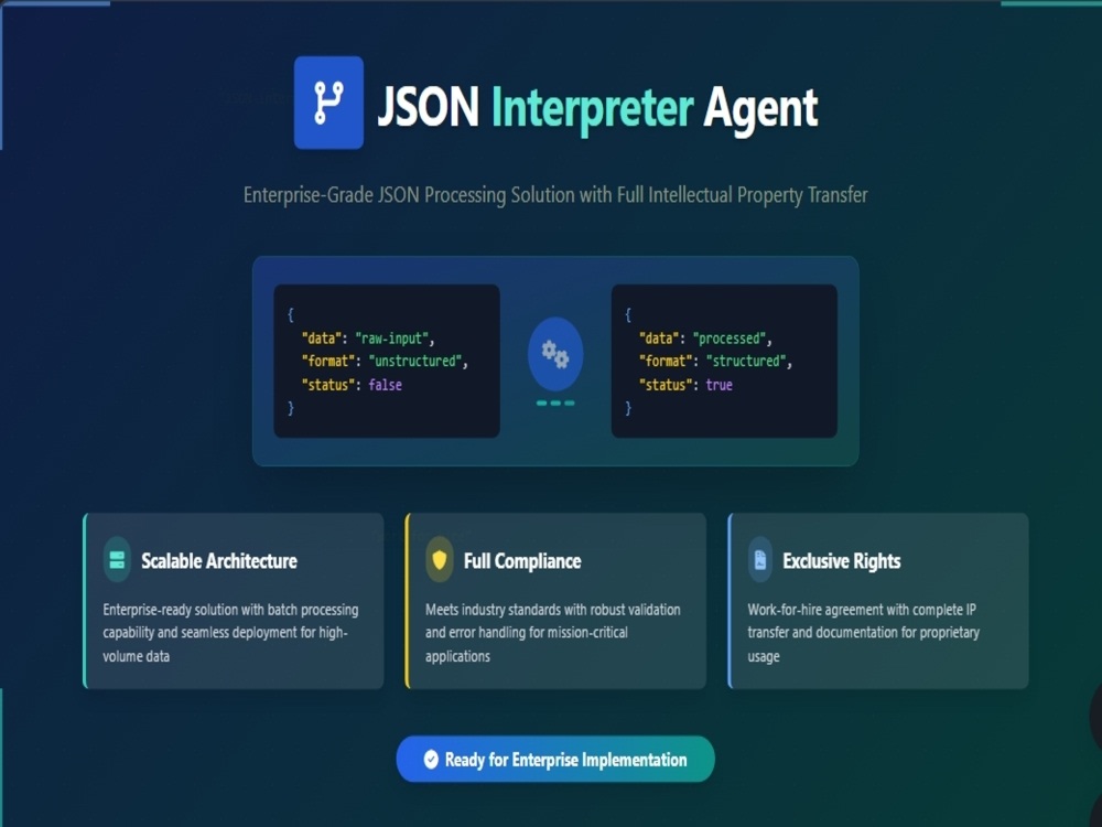 JSON Interpreter Agent Development Project | Upwork