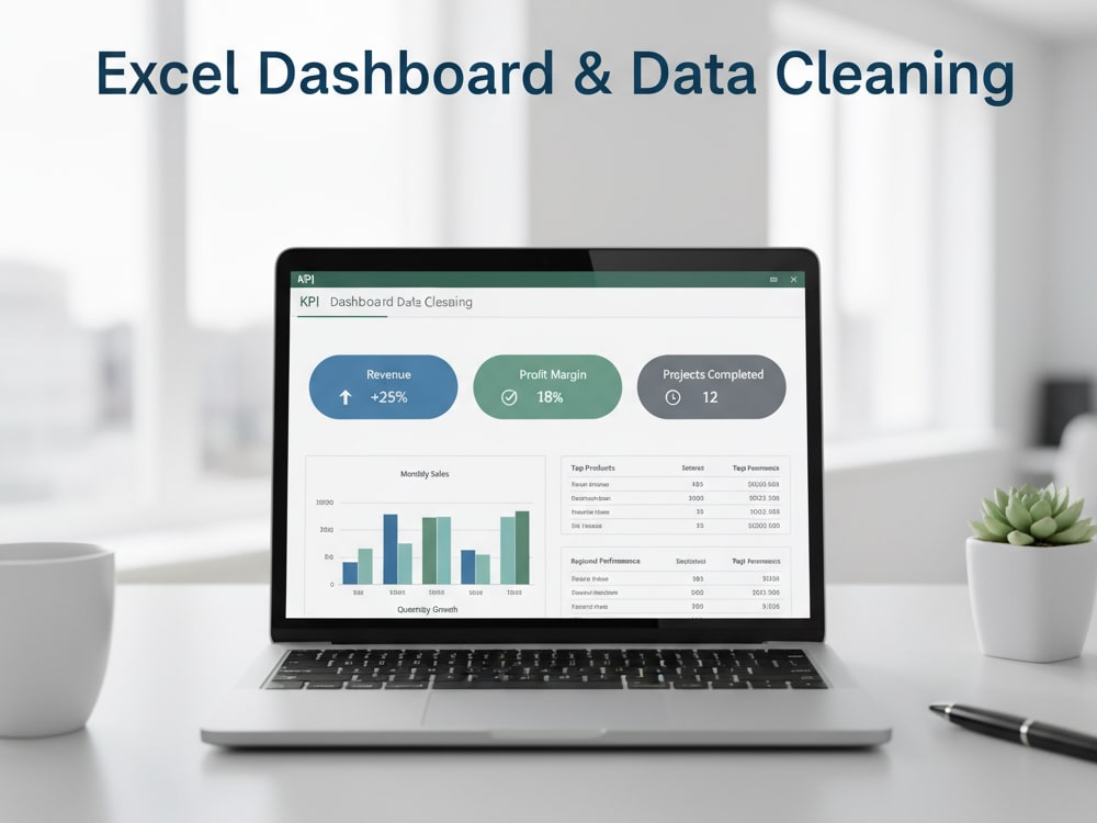 Automated Excel dashboards with charts, KPIs, and clear visual reports ...