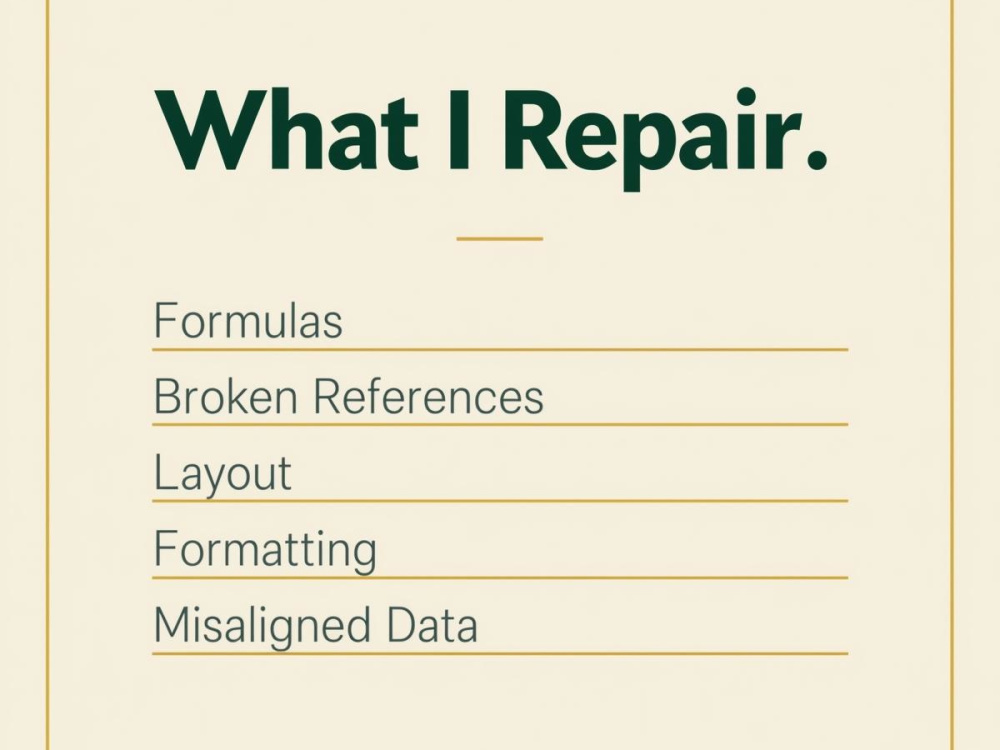 Fix Errors & Improve Your Excel or Google Sheet | Upwork
