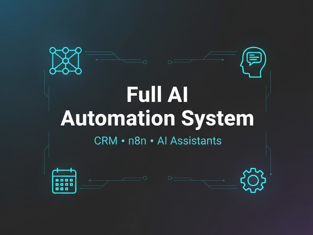 Full AI Automation System for Your Business (CRM + n8n + AI Assistants ...