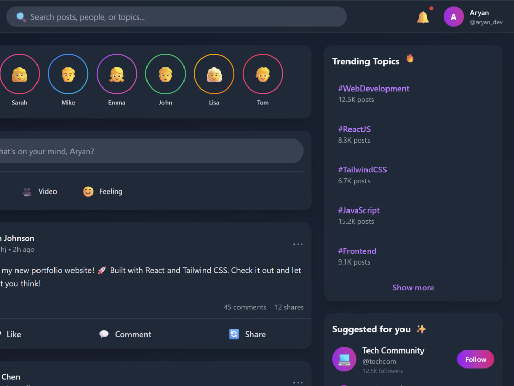Professional React Landing Page with Tailwind CSS | Upwork