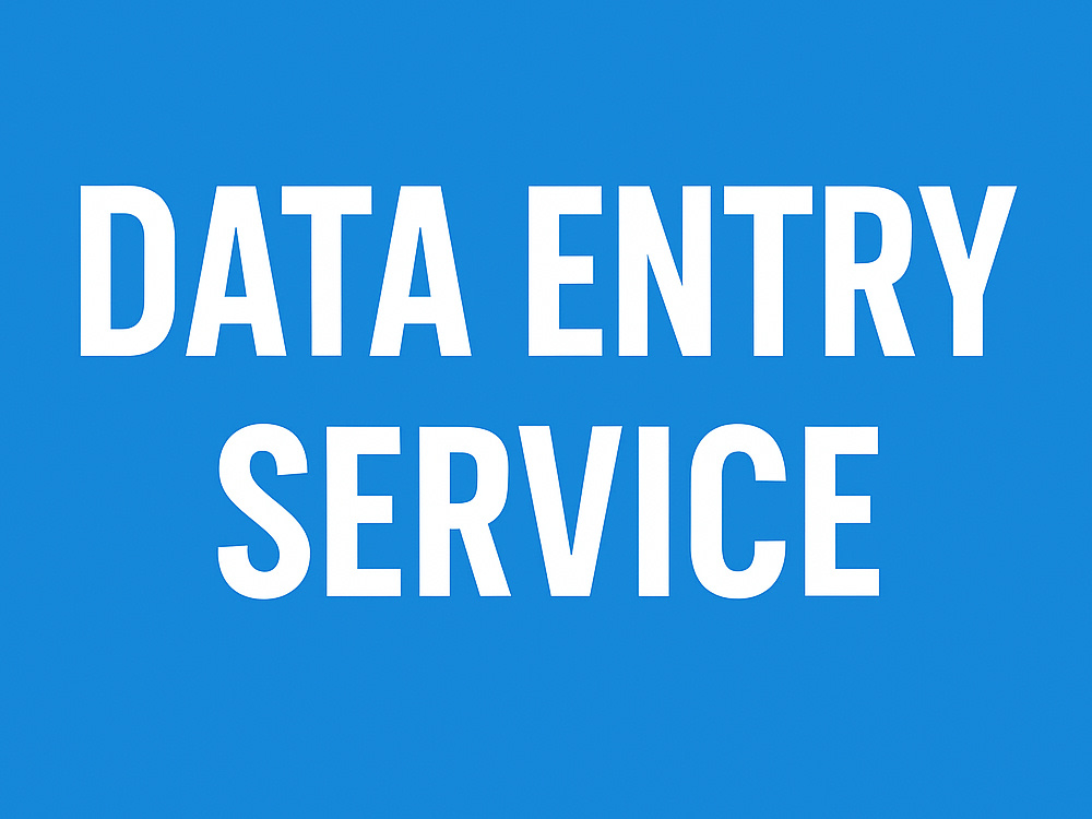 I will do accurate data entry, copy typing, and basic Excel work | Upwork