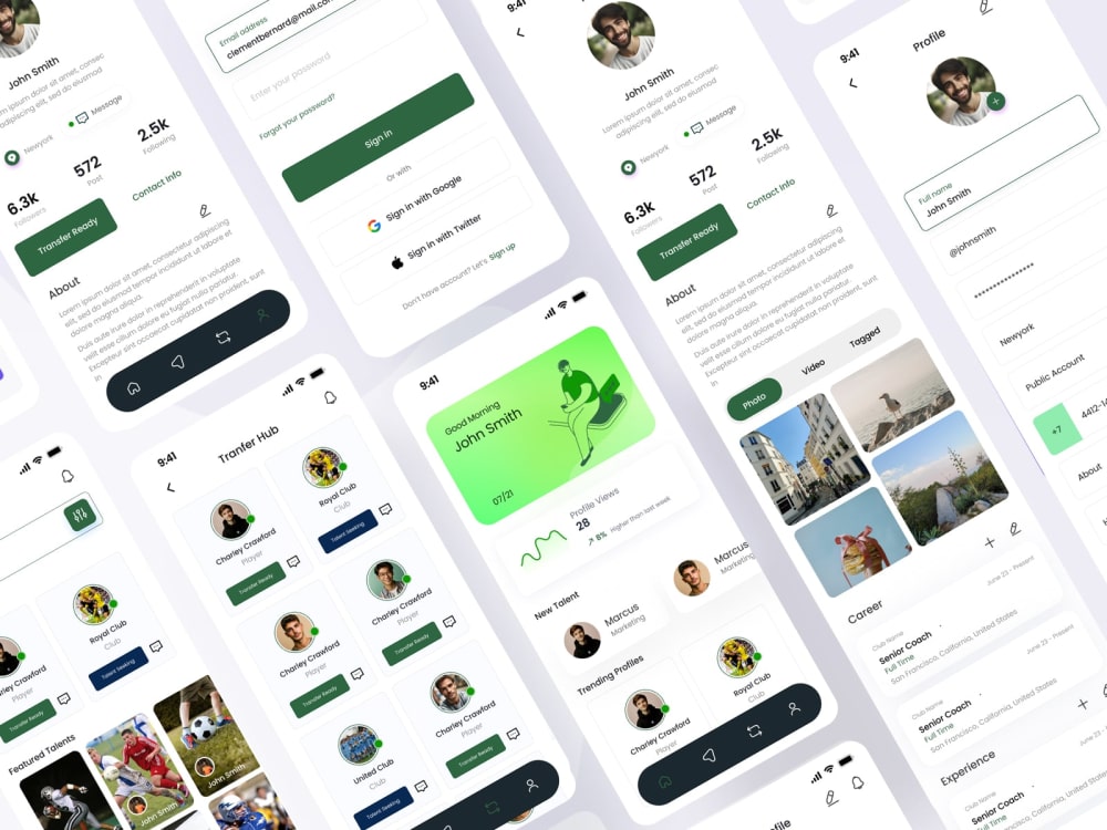Mobile app ui design and clickable prototype figma | Upwork