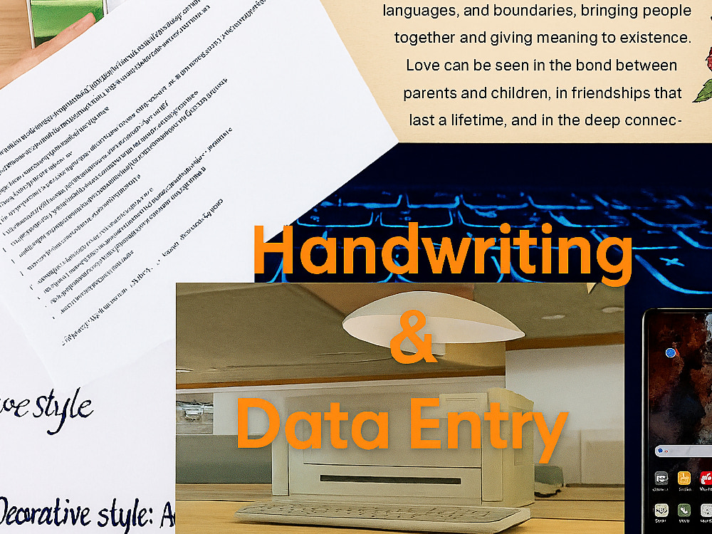 Accurate Data Entry and Handwritten Notes Service | Upwork