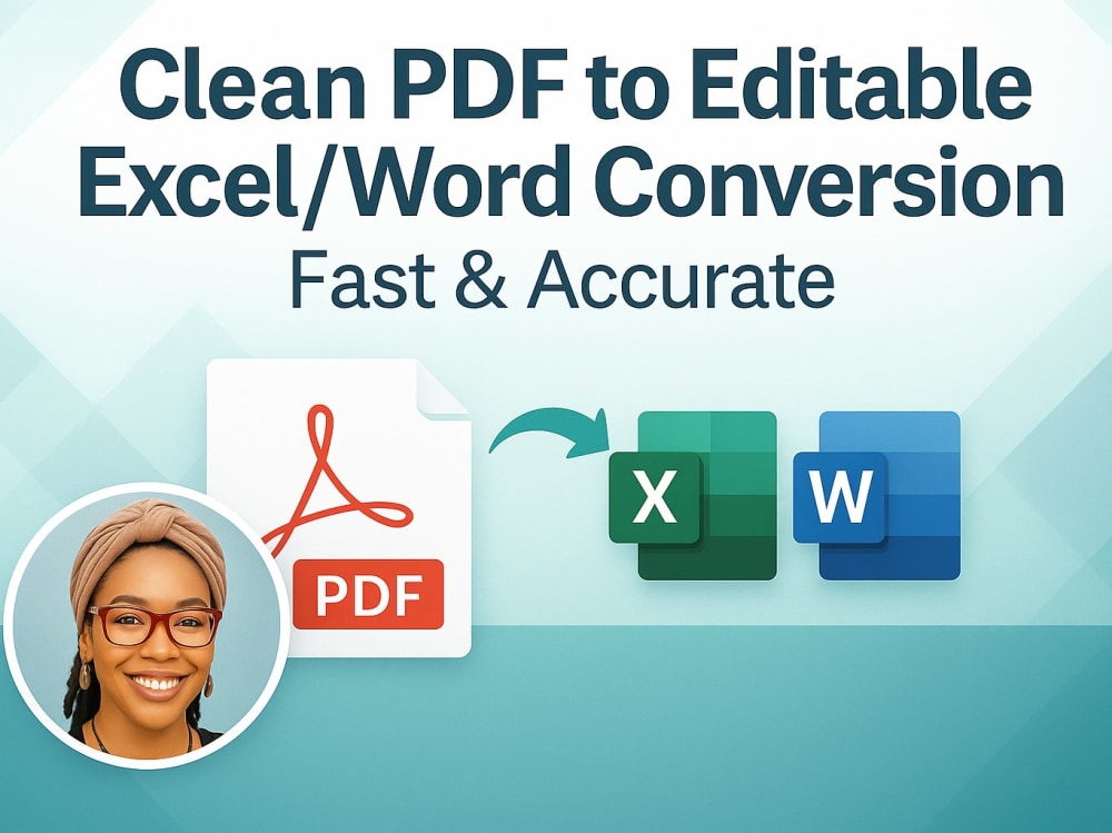 PDF to Excel/Word Conversion (Fast & Accurate) | Upwork