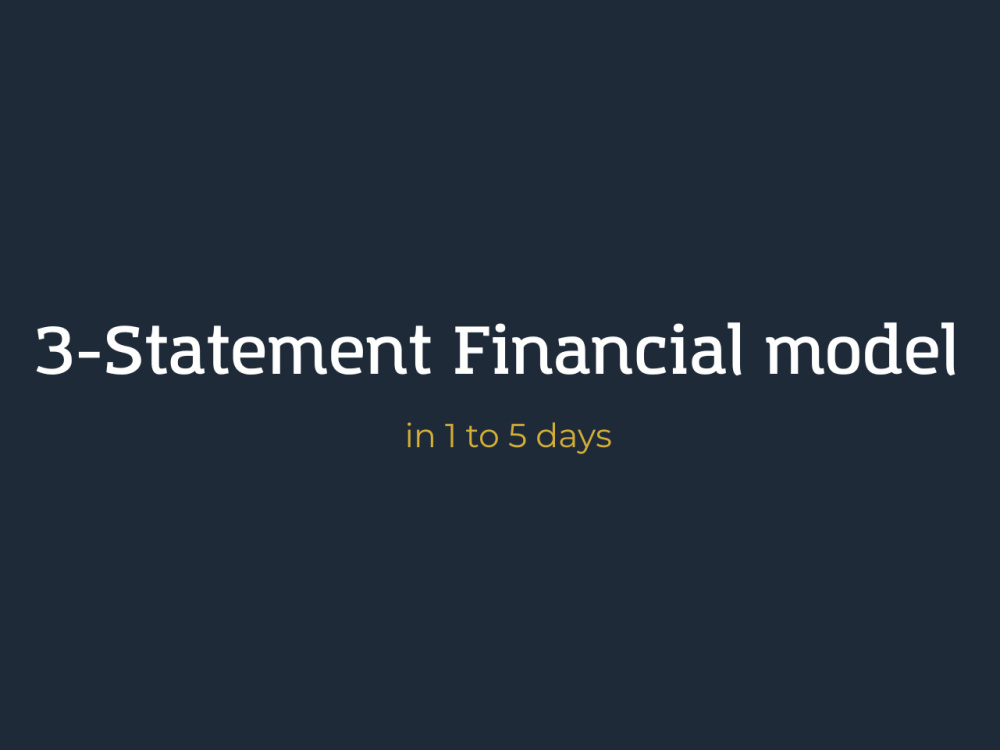 A Full 3-Statement Financial Model with Multi-Scenario Forecasts | Upwork