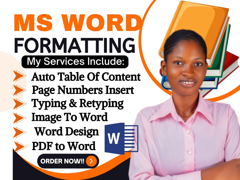 Microsoft Word document Typing, Word Formatting, PDF/Image to MS Word | Upwork