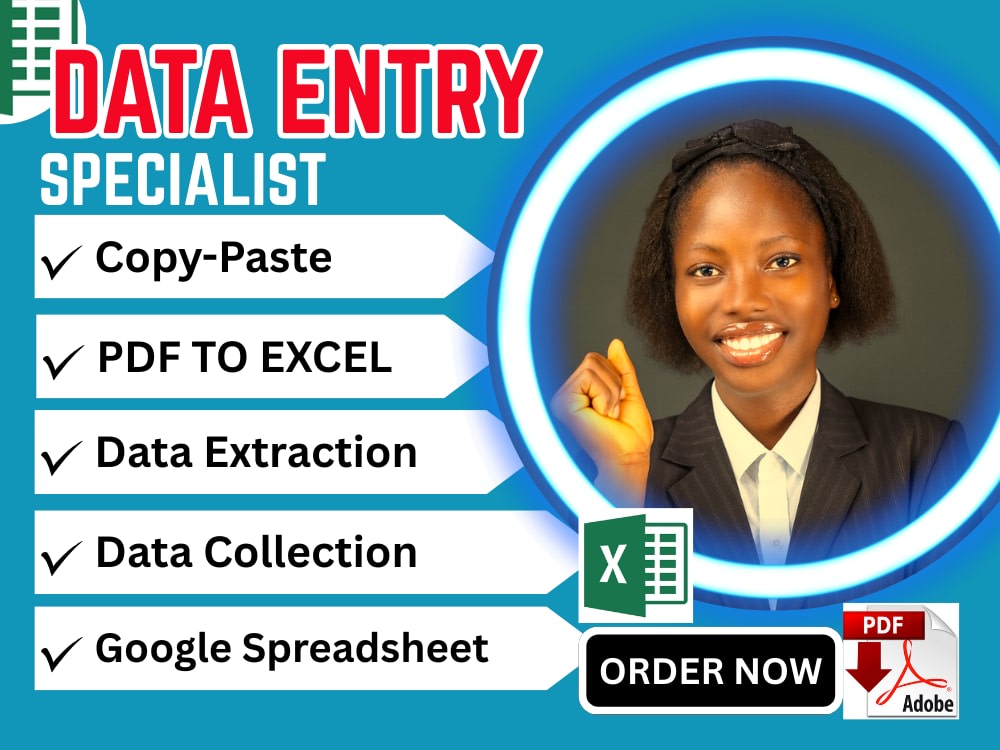 PDF to excel or google spreadsheet | Upwork