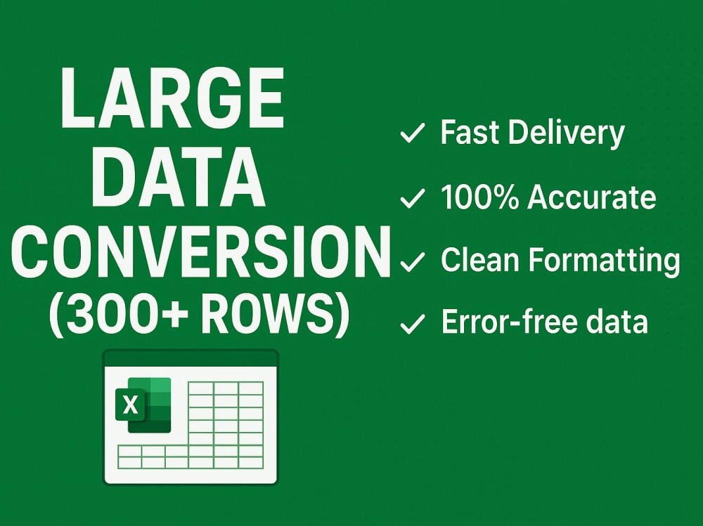 Fast & Accurate Data Entry, PDF to Excel, Copy Paste Services | Upwork