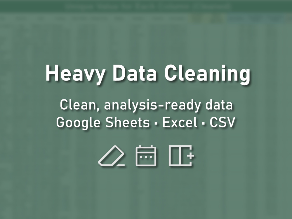 A clean and well-structured data ready for analysis | Upwork
