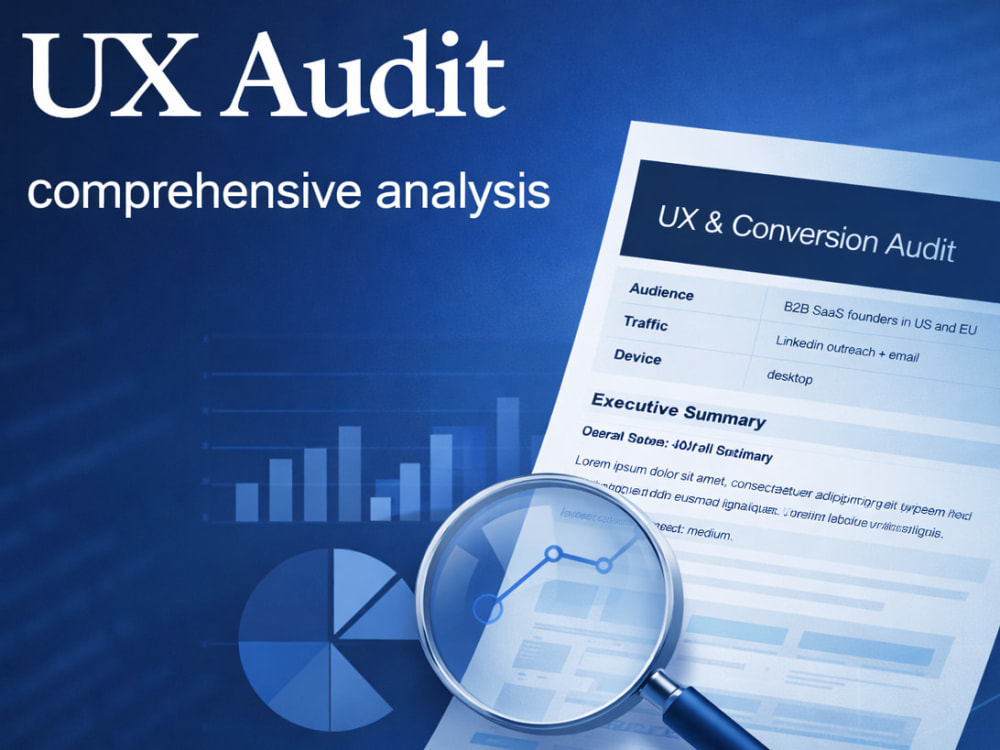 UX & Conversion Audit (Client-Ready PDF in 24–48h) | Upwork