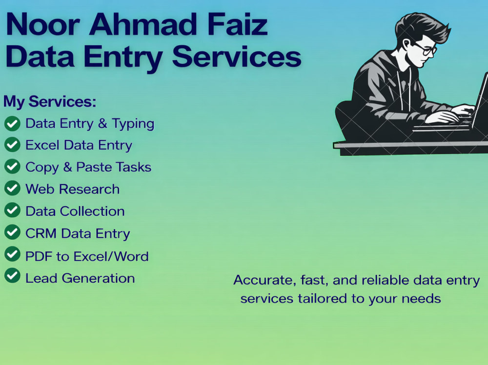 Accurate & Reliable Data Entry Services | Fast Turnaround | Upwork