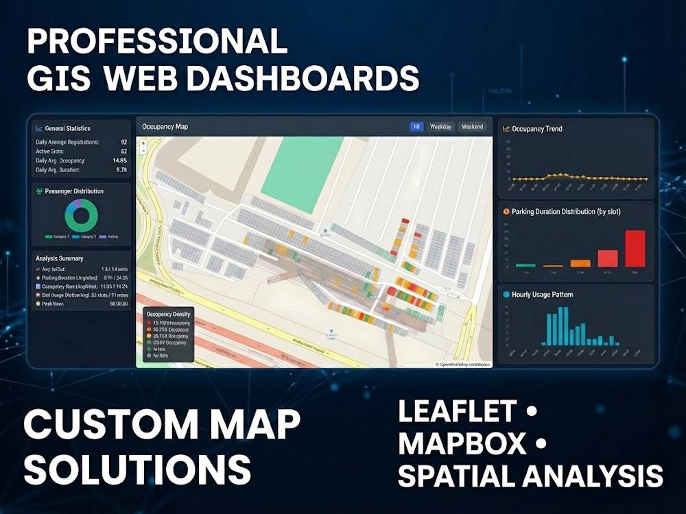Interactive Web Map & GIS Dashboard (Leaflet/OpenLayers/Mapbox) | Upwork