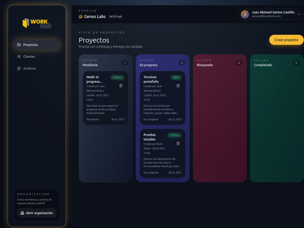 A full stack application in Python and TypeScript | Upwork